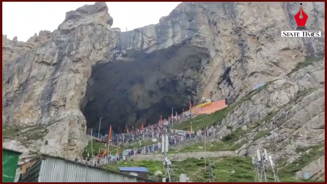 Visuals from holy cave #Amarnath | State Times